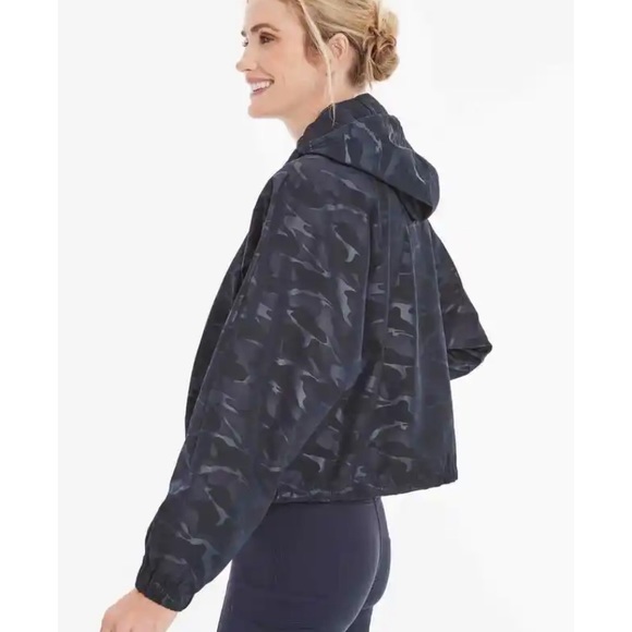 Anatomie | Jackets & Coats | Anatomie Enya Crop Hooded Rain Jacket Navy ...
